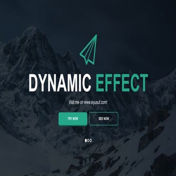 Dynamic Effect in Powerpoint | PPTX