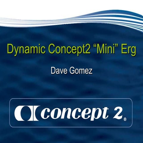 Dynamicky trenazer Concept2 | PPTX