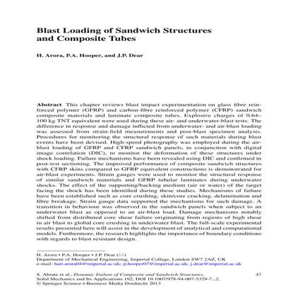 Dynamic failure of composite and sandwich structures | PDF