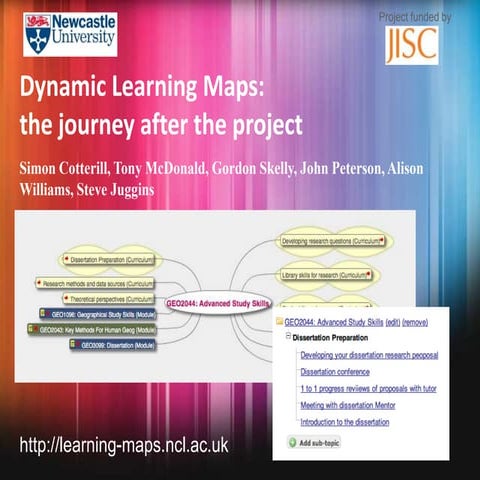 Dynamic Learning Maps - Presentation: ALT-C 2012 | PPT