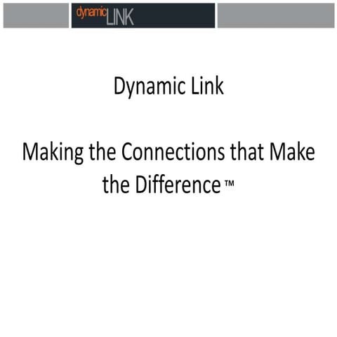 Dynamic Link Overview Rm | PPTX | Human Resources | Business