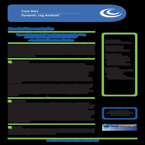Dynamic Log Analysis™ Case Story Hutton Communications | PDF