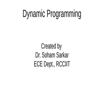 Dynamic Programming Pdf Programming Languages Computing