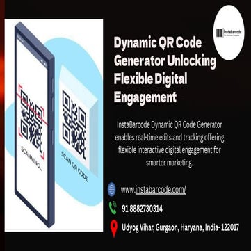 Dynamic QR Code Generator | Instabarcode | PDF