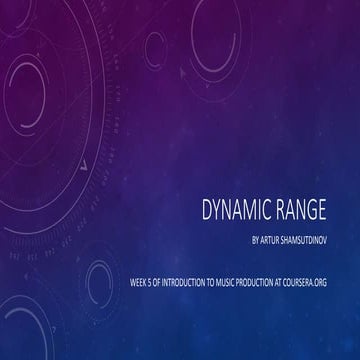 Dynamic range | PPTX