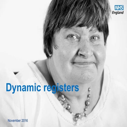 Learning Disabilities: Dynamic Registers Webinar – 12 December 2016 | PPTX