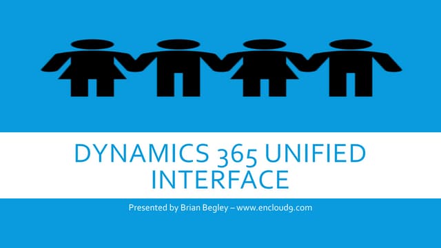 Dynamics 365 Unified Interface Presentation By Encloud9 Ppt