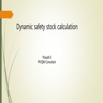 Dynamic safety stock calculation | PPTX