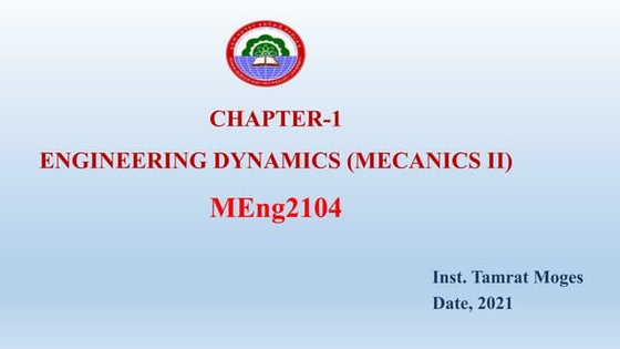 Lecture: Kinematics | PPT