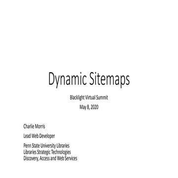 Dynamic sitemaps | PPT