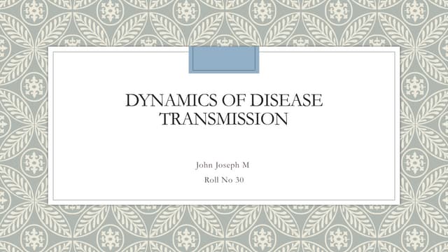 Modes of transmission | PDF