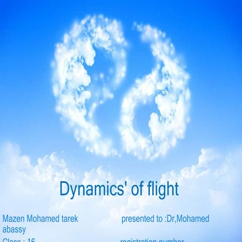 Dynamic's of flight. | PPTX