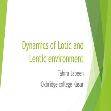 dynamics of lotic snd lentic environment.pdf