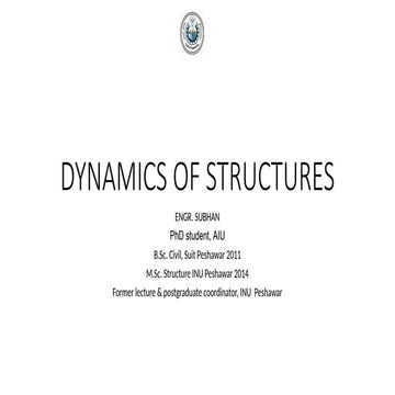 DYNAMICS OF SIMPLE STRUCTURES used for.pptx