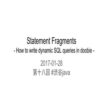Dynamic Sql In Doobie Ppt