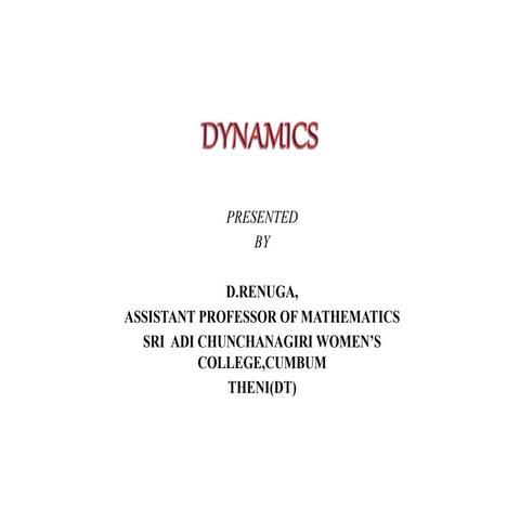 Dynamics Unit I Newton's Laws.pptx
