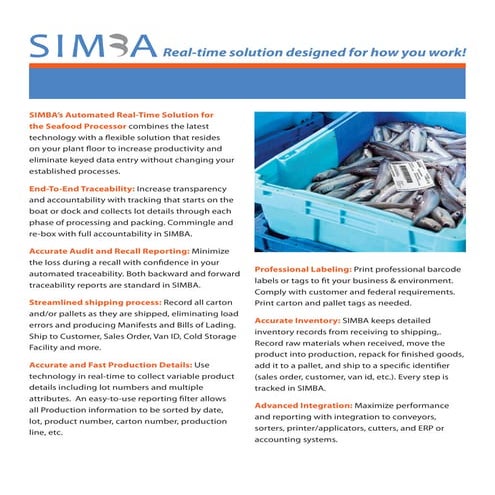 Dynamicsystems 2019 Seafood Traceability Systems | PDF