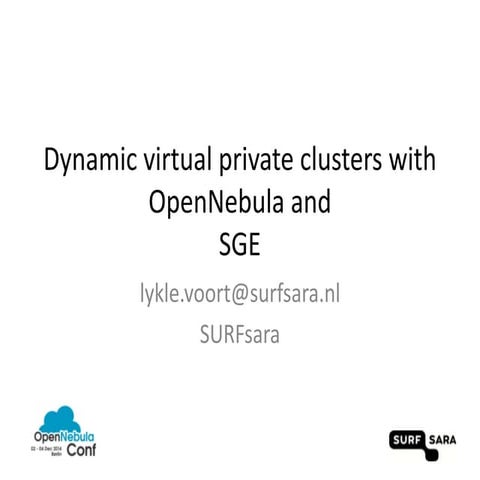 Deploying OpenNebula in an HPC environment | PDF