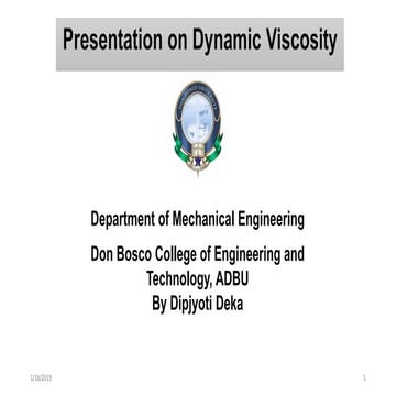Dynamic viscosity | PDF