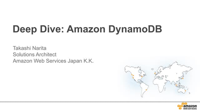 Deep Dive Amazon Dynamodb Db Tech Showcase 2016 Ppt 8872