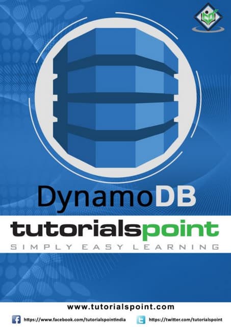 Dynamodb Tutorial Pdf Databases Computer Software And Applications