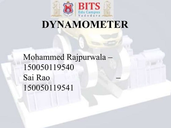 Types of Dynamometers | PPT