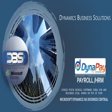 DynaPay for Dynamics 365 BC - Global Payroll | PPTX