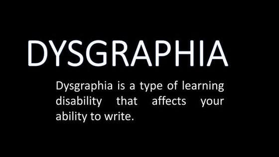 DYSGRAPHIA | PPT
