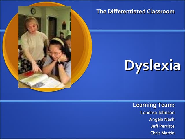 Gifted Students With Dyslexia