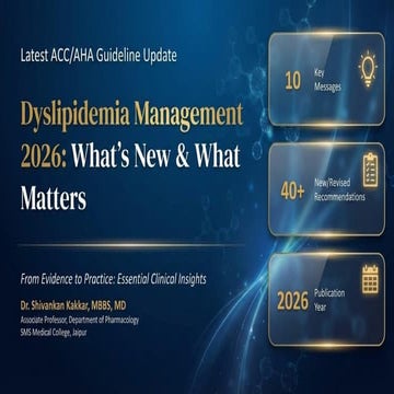 Dyslipidemia Management 2026: Key Updates and Treatment Strategies | PDF