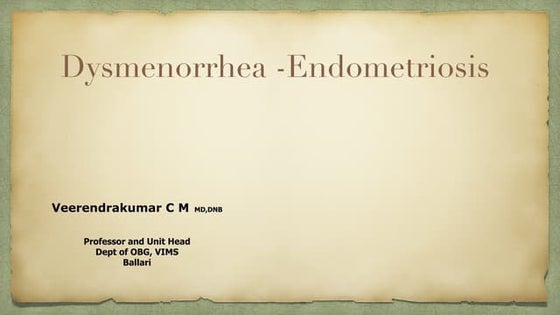 Endometriosis- Easy explanation with Management... | PDF