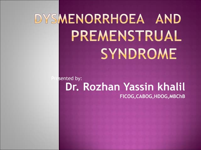 Amenorrhea | PPT