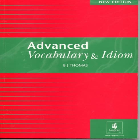 Advanced vocabulary and idiom (1) | PDF