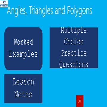 Angles, triangles and polygons revision card | PPSX | Educational ...