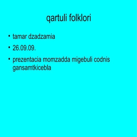 folklori | PPT