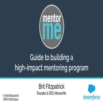 Guide to Building a High-Impact Mentoring Program | PDF