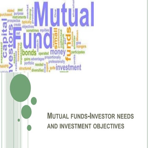 Mutual funds : Features and Classification | PPTX