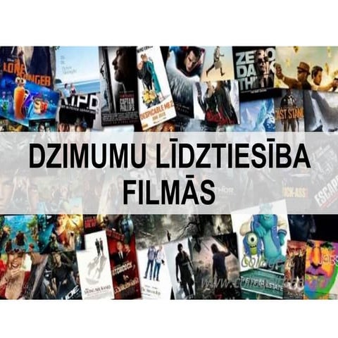 Dzimumu līdztiesība filmās | PPT