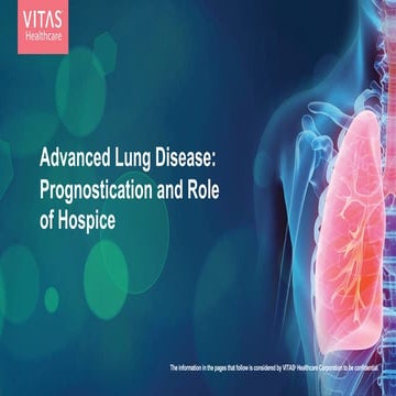 Advanced Lung Disease: Prognostication and Role of Hospice | PDF | Lung and Respiratory Health ...