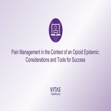 Pain Management in the Context of an Opioid Epidemic: Considerations ...