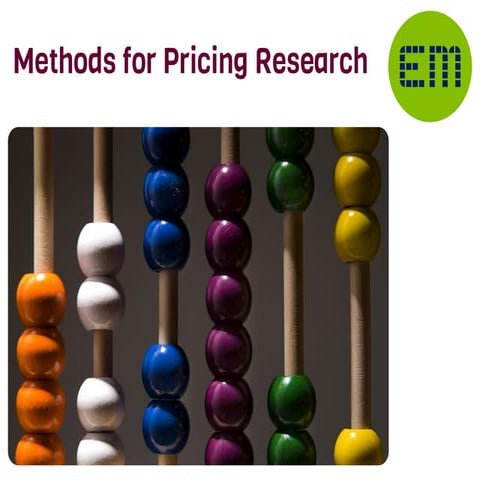 Methods for Pricing Research | PDF
