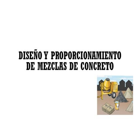 Tablas ACI - RNC para diseño de concreto | PDF