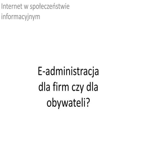 E administracja | PPTX