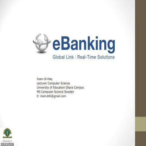E banking | PPT
