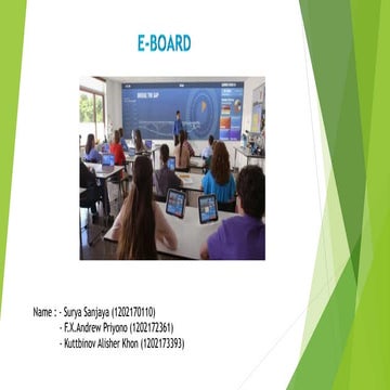 E board (internet of things) | PPTX