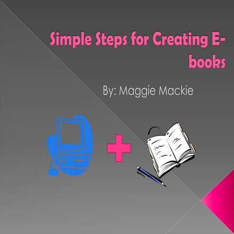 E book | PPTX | Desktop Publishing | Computer Software and Applications