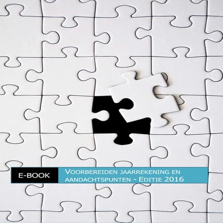 E book voorbereiden jaarrekening 2016 versie 2 | PDF