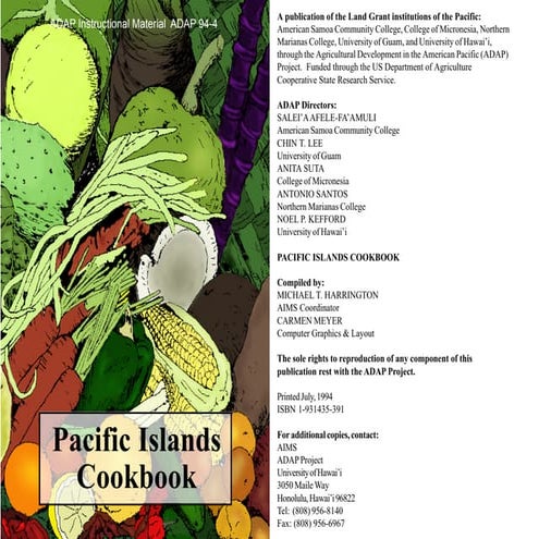 (E book)cooking & recipes - the pacific islands cookbook | PPT