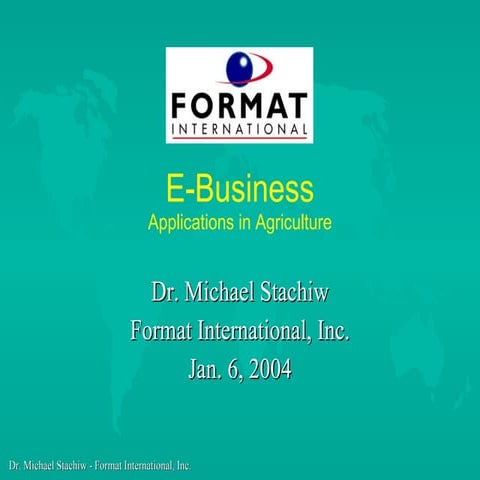 E Business | PPT | Business | Business and Finance