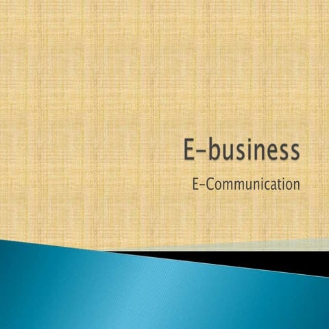 E-Communication | PPTX